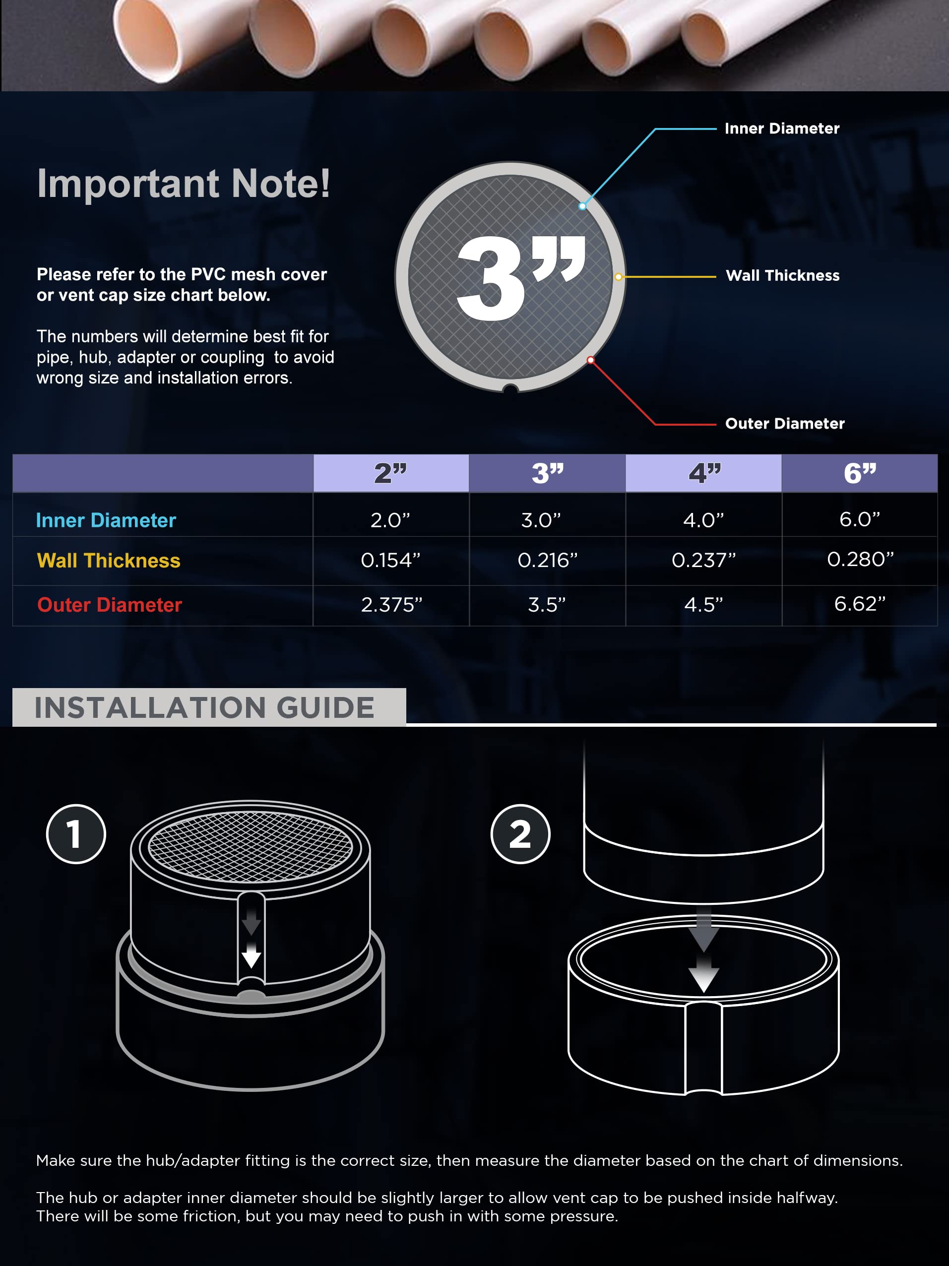 Mua Raven R1509 3 inch PVC Termination Vent with Stainless Steel Screen ...