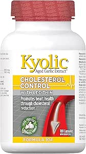 Kyolic formula 104 cholesterol control, 180 capsules : Amazon.ca ...