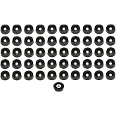 80 Small Round Rubber Feet W/Screws - .250 H X .671 D - Made in USA ...