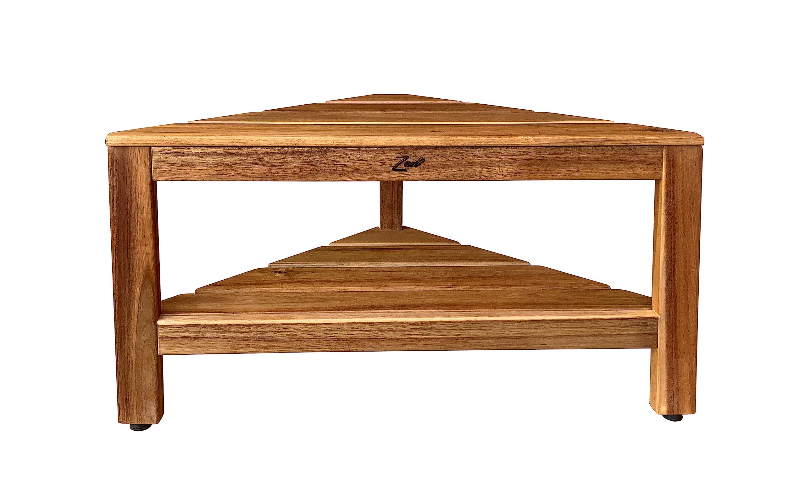 Zen 28" Acacia Shower Stool, Shower Bench, Corner Bench, Shower Foot ...
