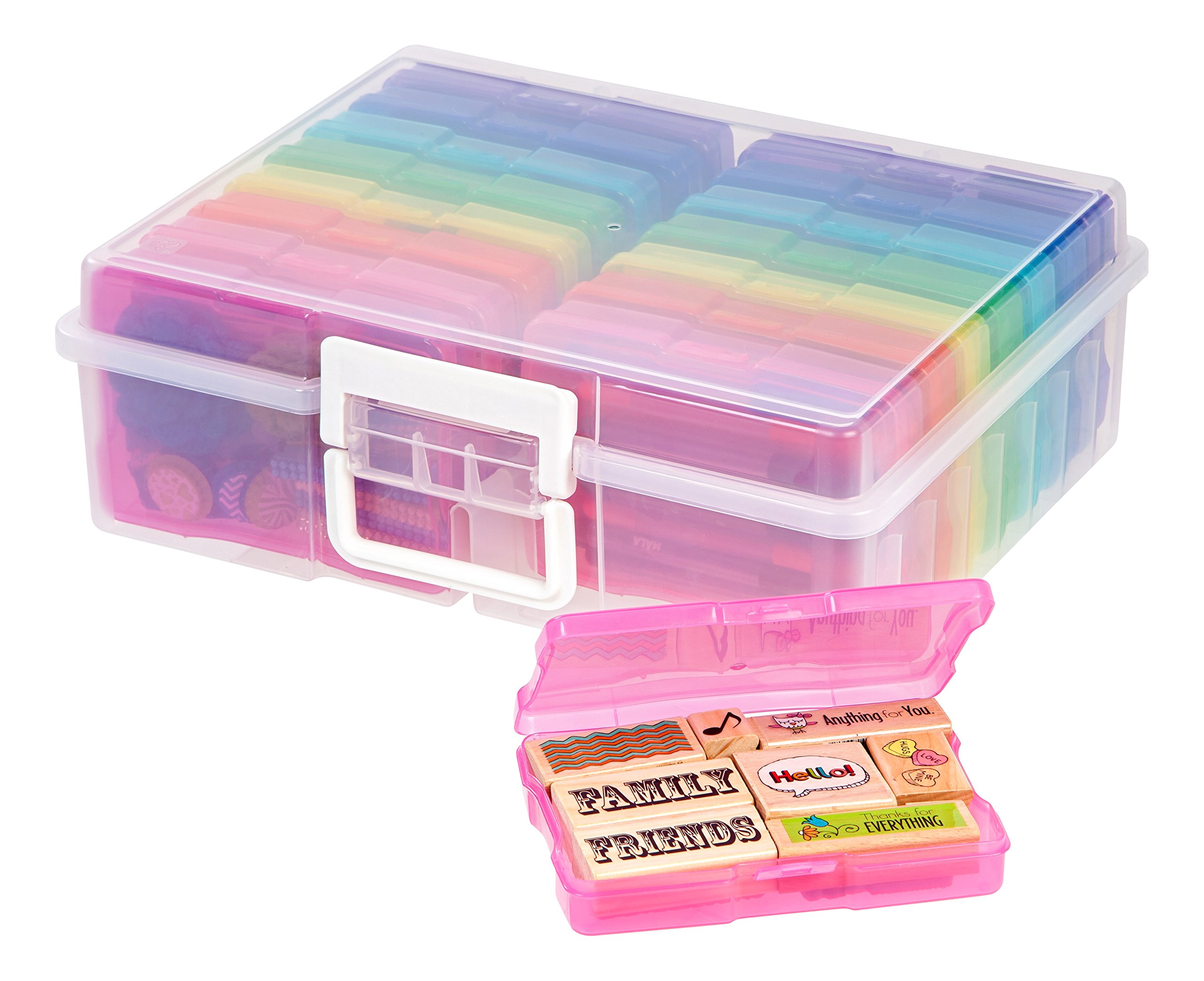 IRIS Extra Large 4" x 6" Photo and Embellishment Craft Keeper, 2 Pack ...