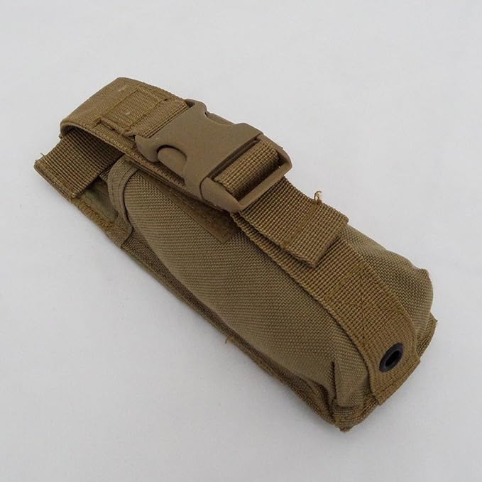 Airsoft Tactical MOLLE Suppressor Storage Webbing Pouch, Tan: Amazon.co ...