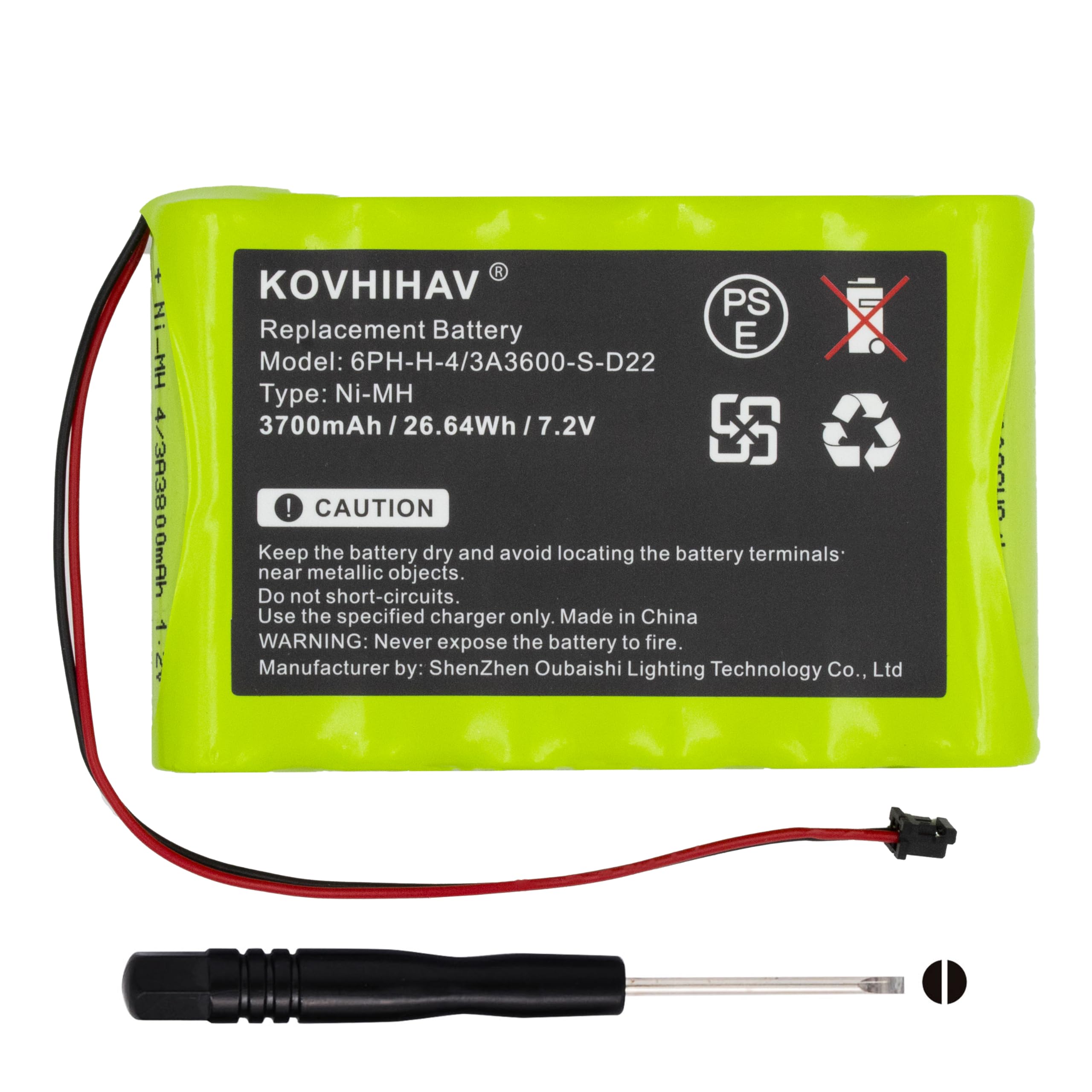 Replacement 6PH-H-4/3A3600-S-D22 Battery adt Alarm for ADT Impassa ...