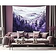 Amazon.com: QGHOT Misty Forest Tapestry, Nature Mountain Tapestry Wall ...