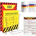 Amazon.com: Lontcs MSDS SDS Binder and Wall Station Set,Yellow Heavy ...