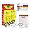 Lontcs MSDS SDS Binder and Wall Station Set,Yellow Heavy Duty 3 Inch ...