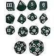 Amazon.com: Impact! Miniatures Green - 14 Unusual DCC Dice Set Approved ...