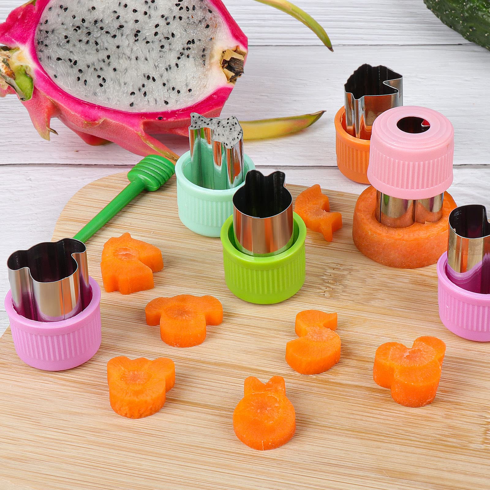 Mini Cookie Cutters Set, Small Fruit Vegetable Cutters Shapes, Animal ...