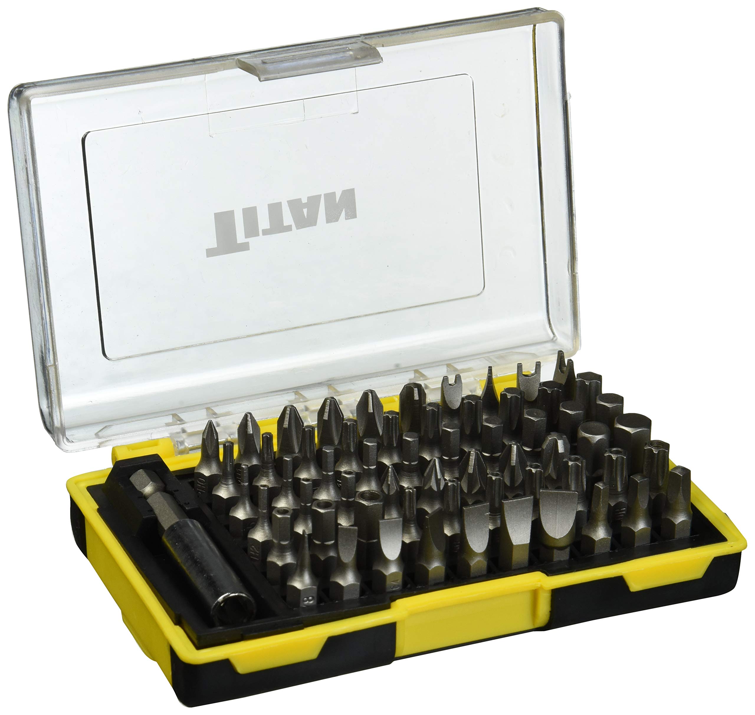 Titan 16061 61-Piece Security Bit Set with Magnetic Bit Holder ...