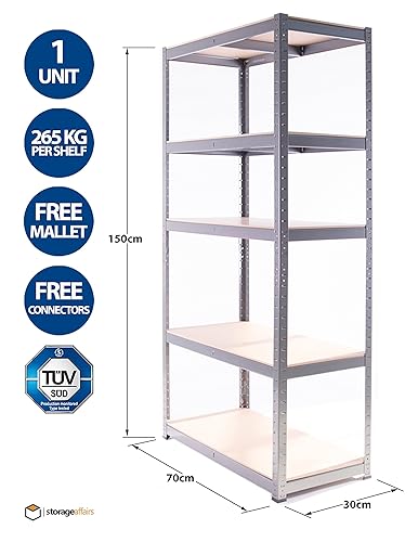 ELEPHANT® 120CM EXTRA WIDE HEAVY DUTY 5 TIER SHELF SHELVING UNITS ...