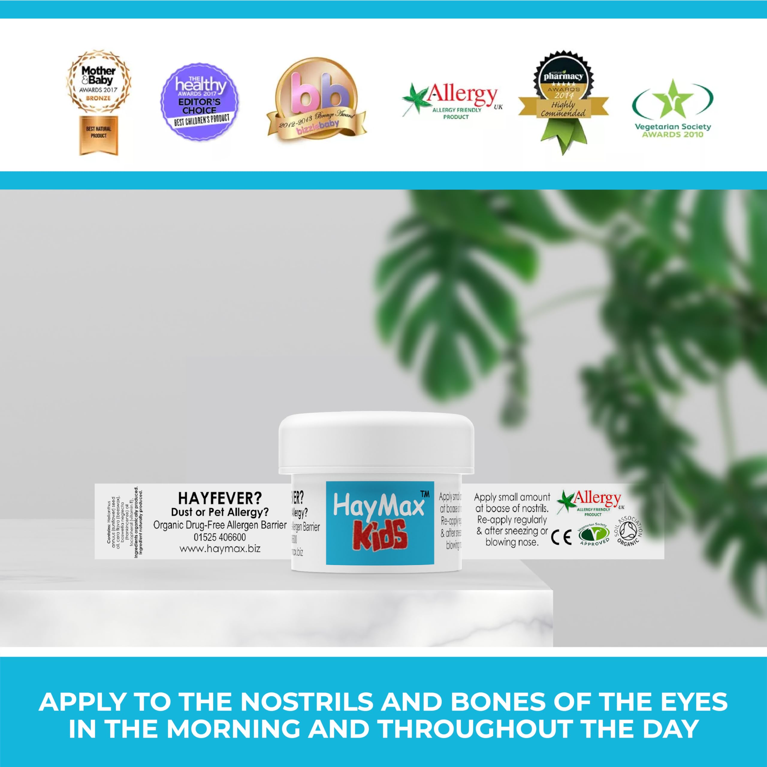 Mua HayMax Allergen Barrier Balm for Kids, 0.17 fl oz (5ml), Organic ...