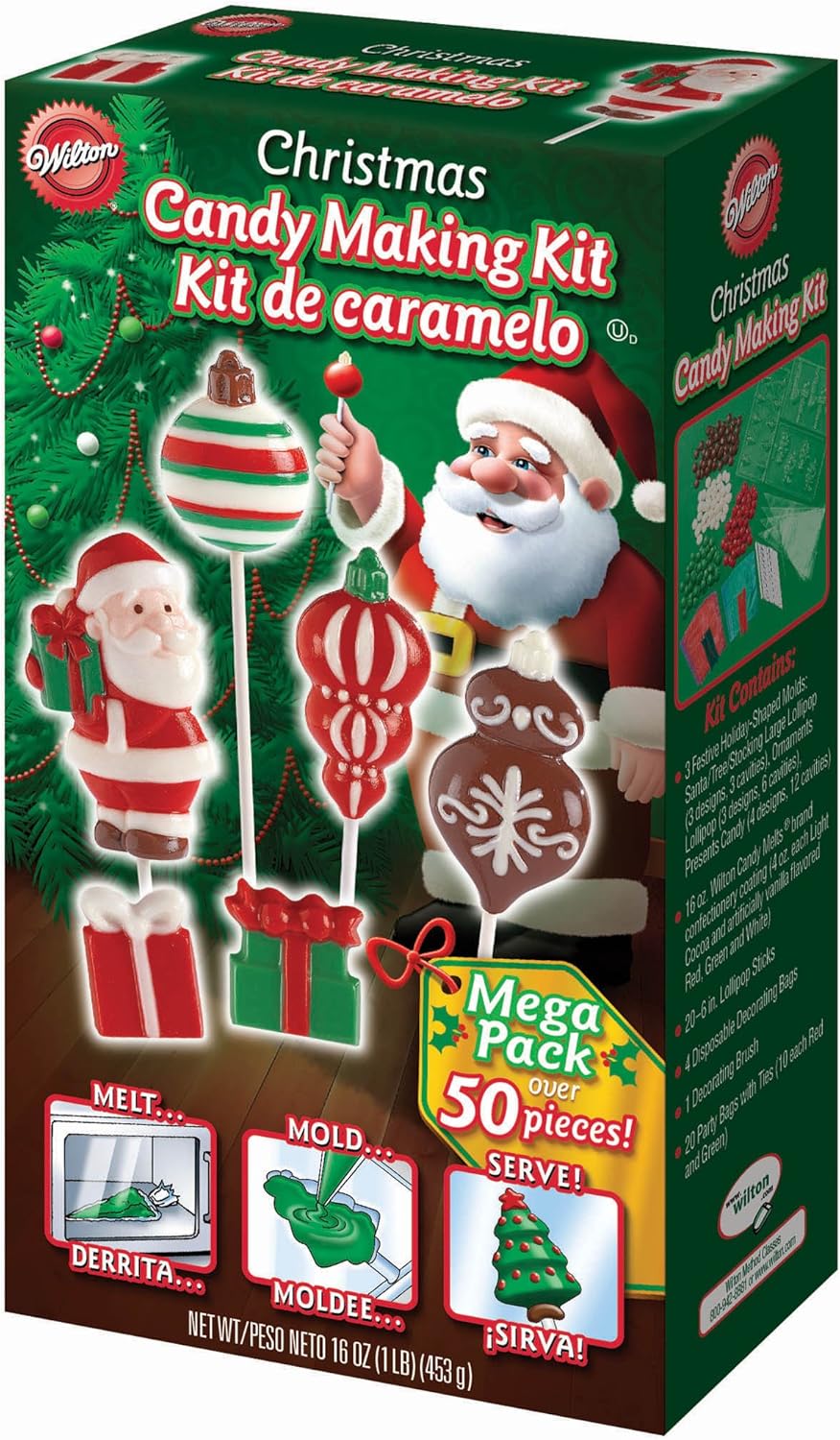 Amazon.com: Wilton Christmas Candy Kit Mega Pack: Candy Making Molds ...