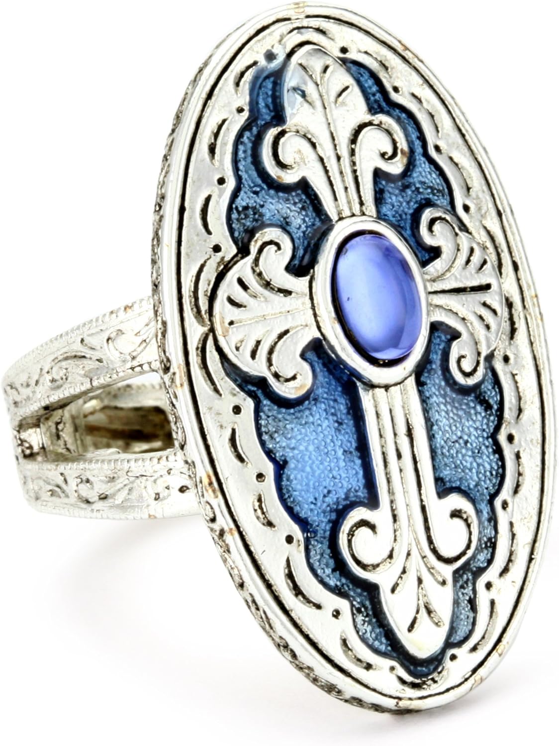 Amazon.com: The Vatican Library Collection Blue Jewel Cross Stretch ...