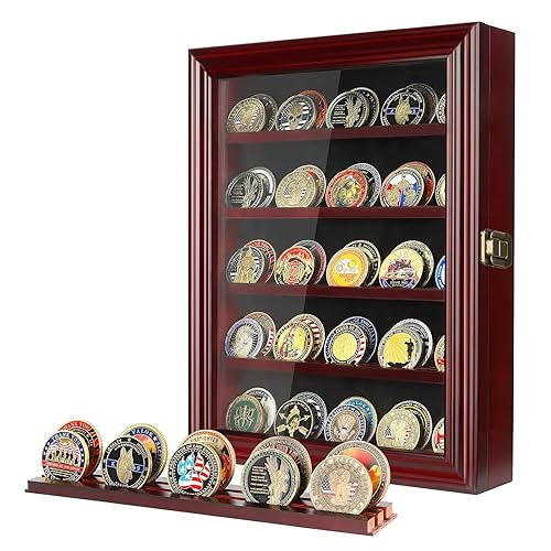 ASmileIndeep Military Challenge Coin Display Case Holder with HD ...