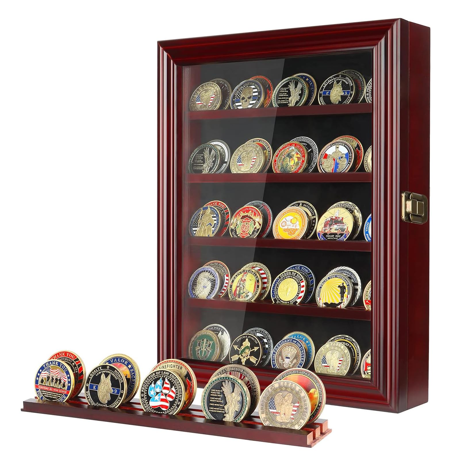 Mua Military Challenge Coin Display Case Holder with HD Toughened Glass ...