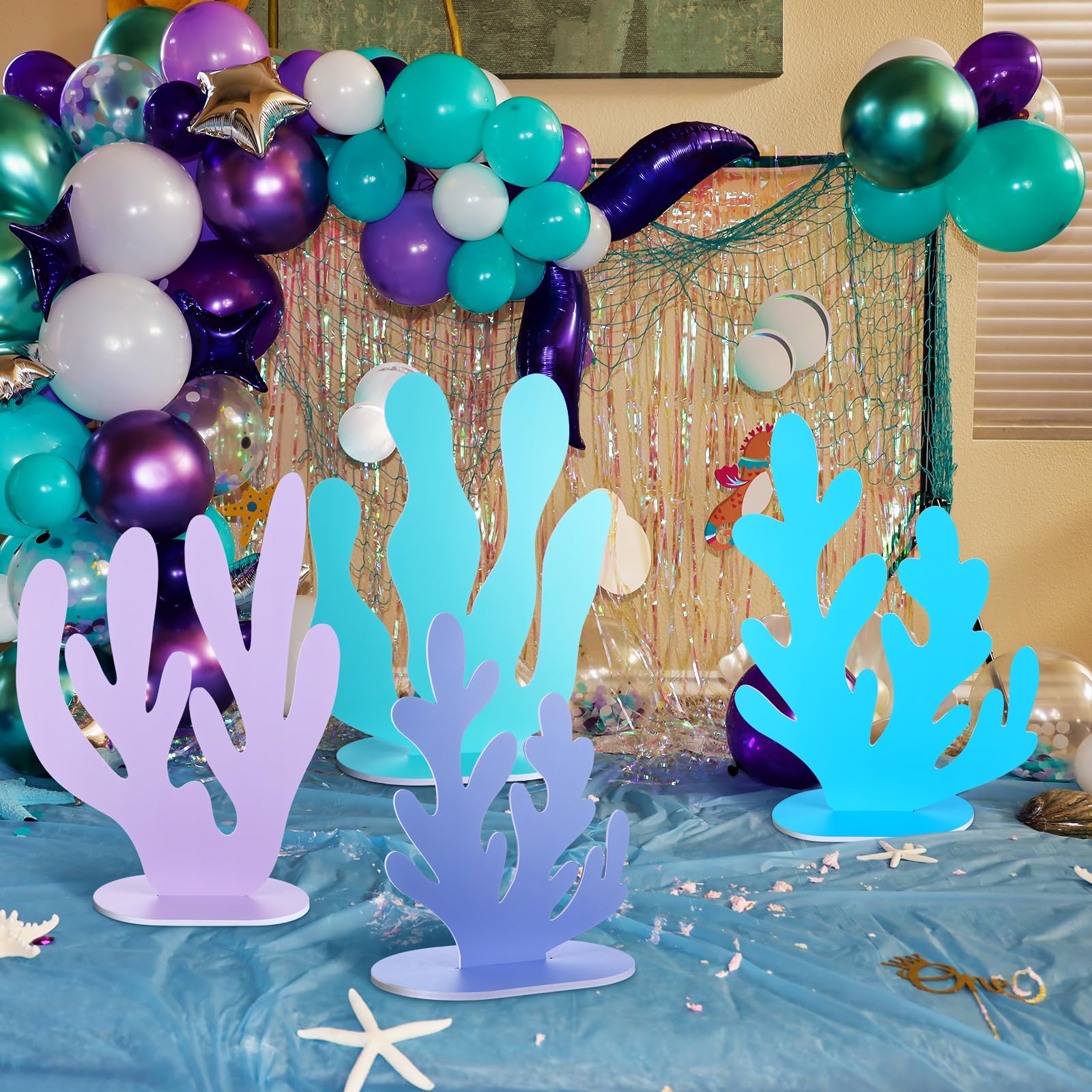 Yousoontic Large Under the Sea Mermaid Party Decor Set, Mermaid ...