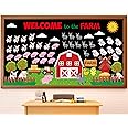 Amazon.com : ZOIIWA Welcome to The Farm Bulletin Board Set Farm Animals ...