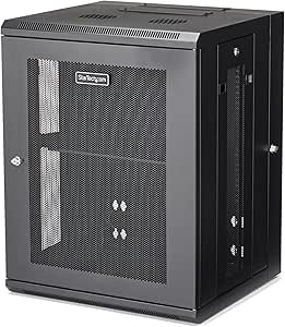 Amazon.com: StarTech.com 15U 19" Wall Mount Network Cabinet - 16" Deep ...