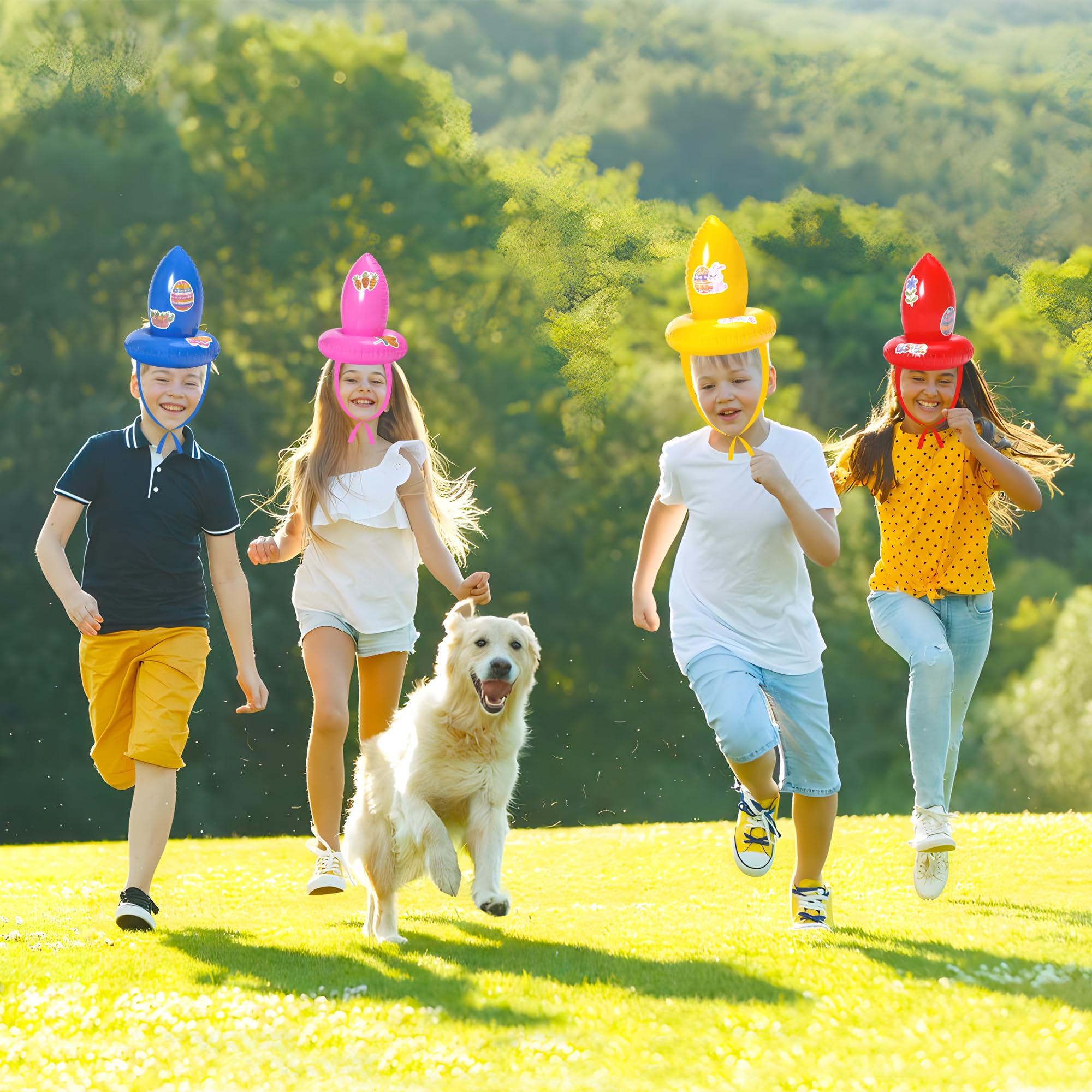 RunNico 10 Set Easter Egg Balancing Race Game - Inflatable Easter Egg ...