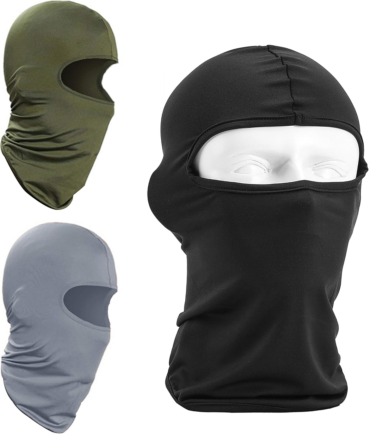 YAVO-EU Fahrrad Maske Lycra Sturmhaube 3 Pack Unisex Motorrad ...