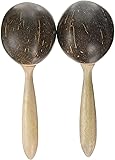 Amazon.com: X8 Drums & Percussion X8-MARACAS-CCNT Coconut Shell Maracas ...