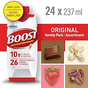 Boost Original Variety Pack, 24 Count, 6x237ml - PACKAGING MAY VARY ...