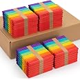 Amazon.com: WISYOK 1500 Pcs Colored Popsicle Sticks for Crafts, 4.5 ...