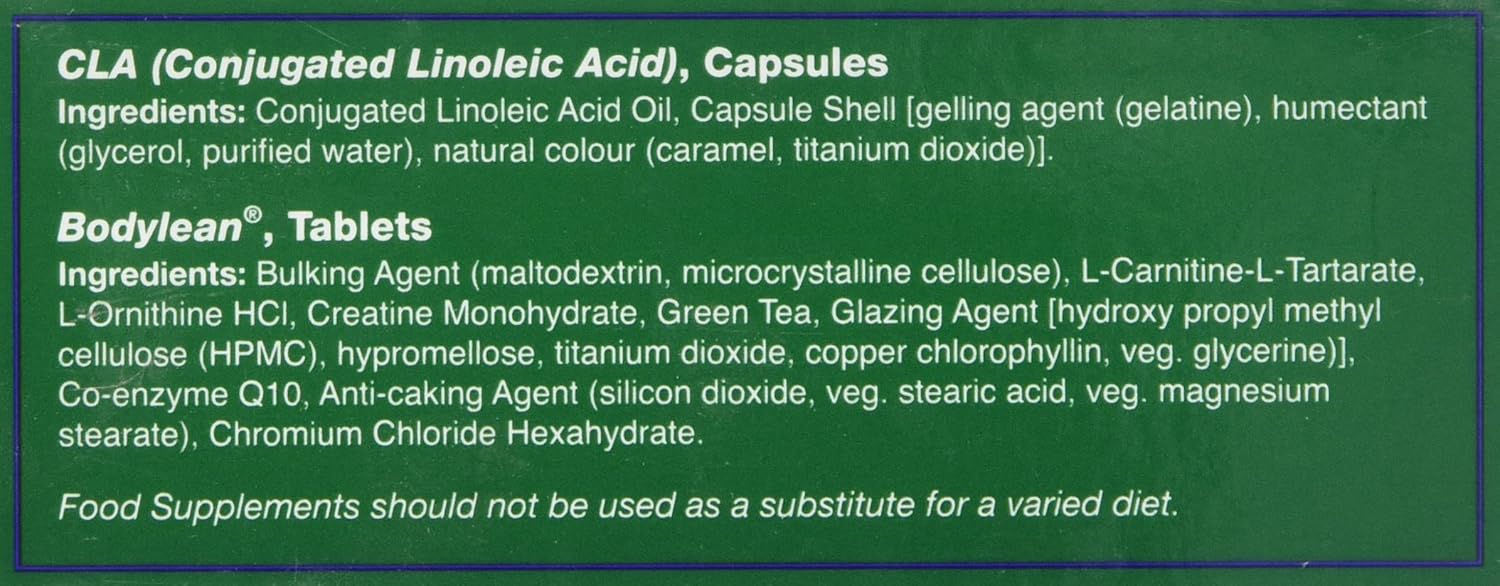 HealthAid Bodylean CLA Plus – (Conjugated Linoleic Acid, Co Q10, Green ...