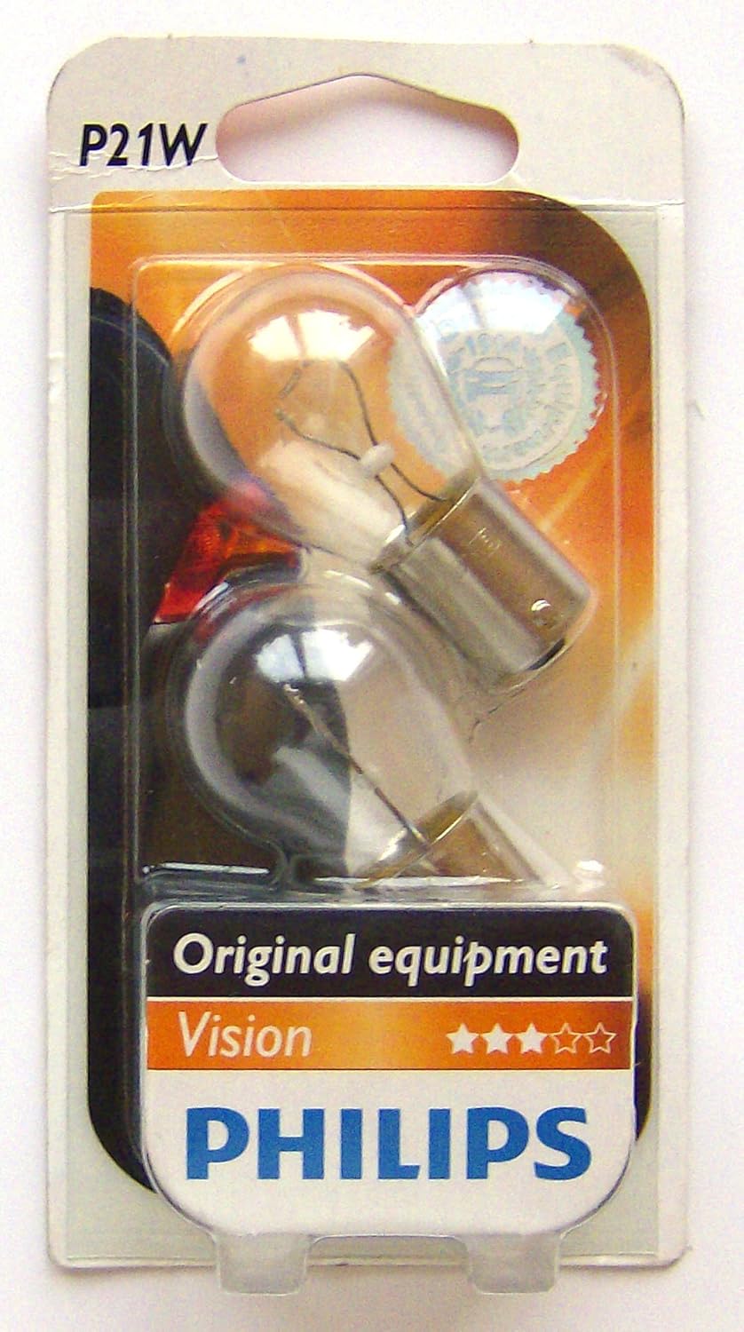 Amazon.com: Pair of Philips P21w Premium Automotive Lighting Signaling ...