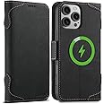 Amazon.com: SINIANL iPhone 16 Pro Max Wallet Case - MagSafe Compatible, Leather Folio Cover with ...