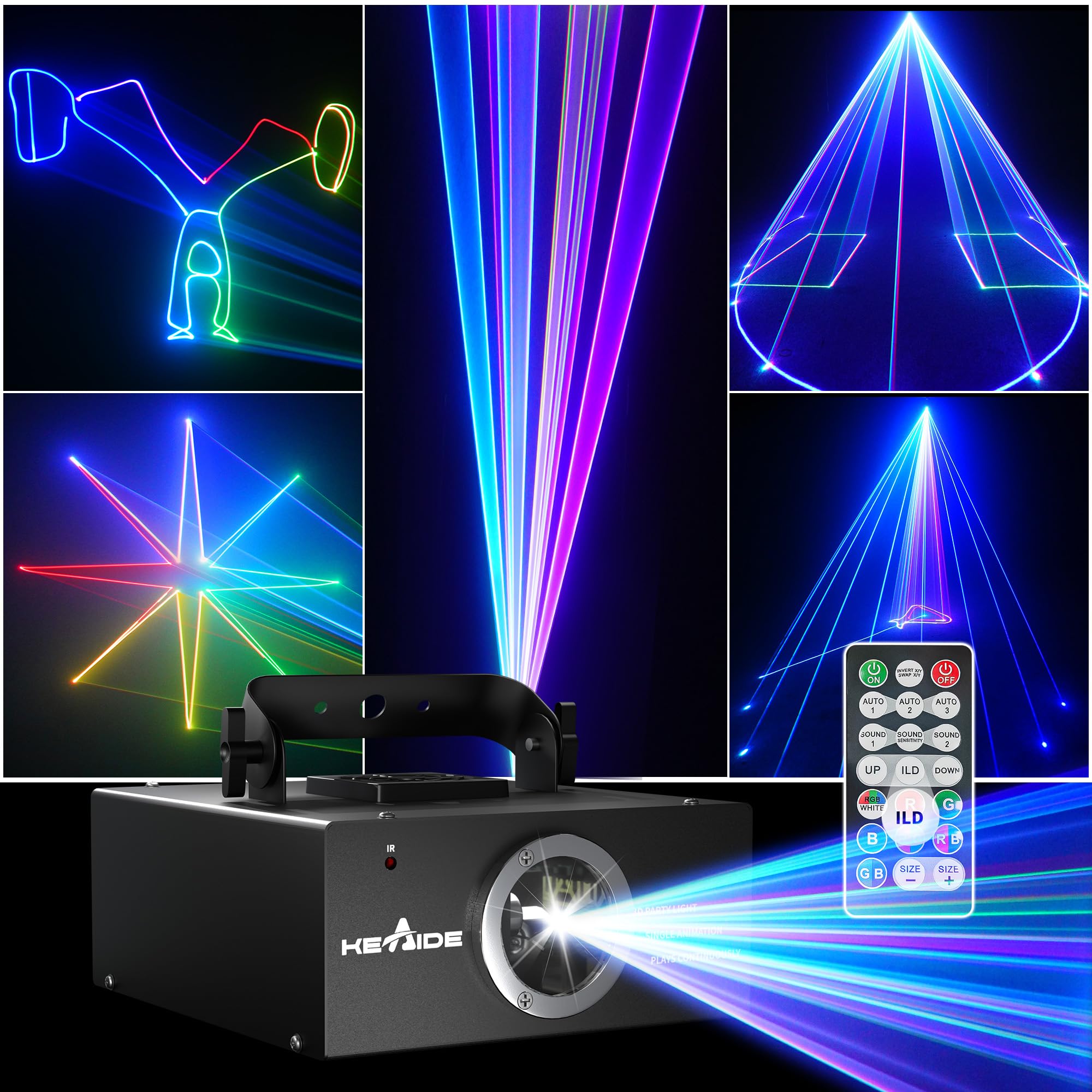 DJ Laser Lights for Party, Animation Loop, Professional 3D Animation ...