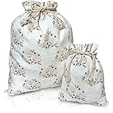 Amazon.com: Gather & Knot Drawstring Gift Bags | 20" Large 12" Small ...