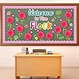 Amazon.com : 3D Summer Pink Flamingo Bulletin Board Set Decorations for ...