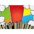 Amazon.com : BELECO 7x5ft Fabric Super City Backdrop for Superhero ...