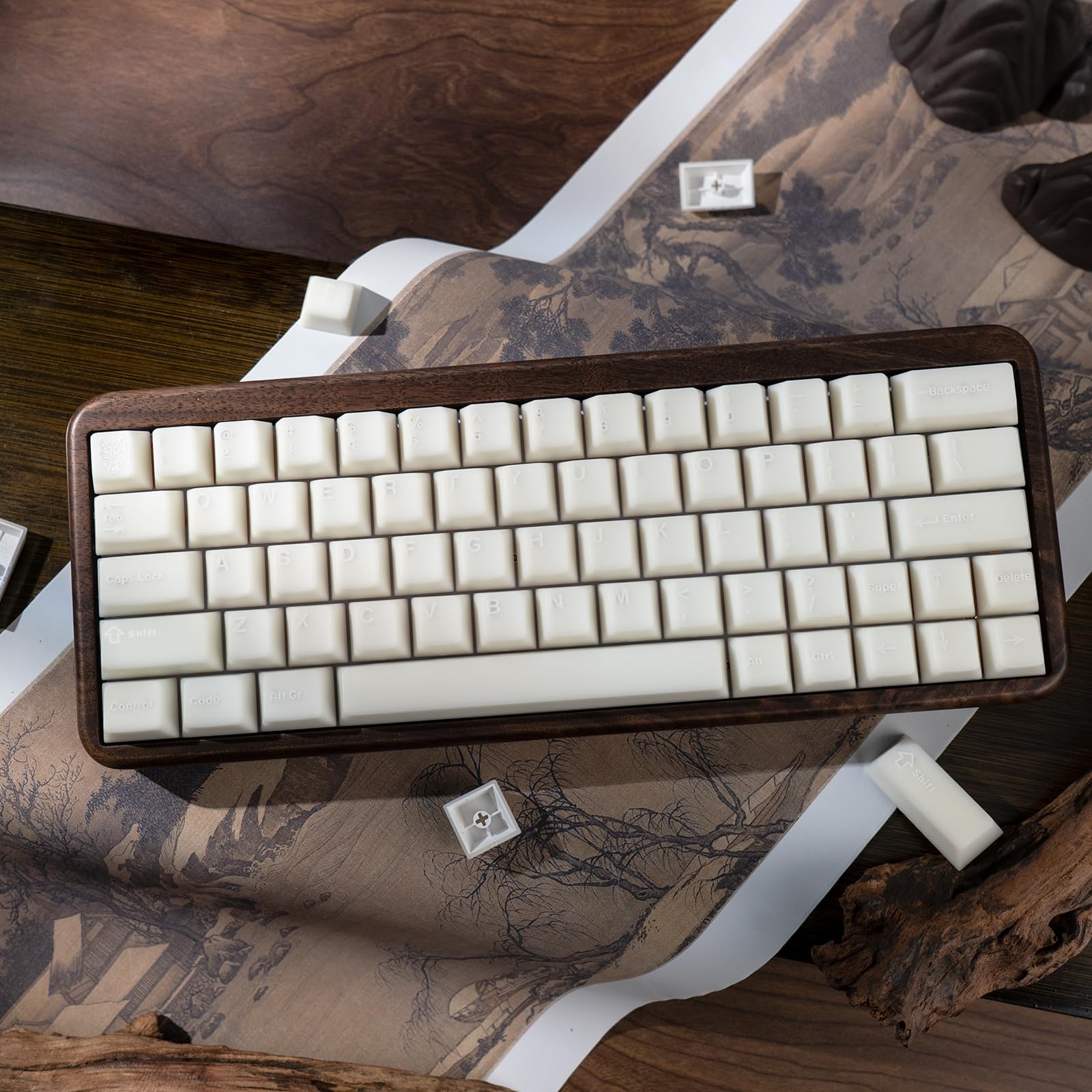 Mua Milky White 114 Keys PBT Keycaps Minimalist Style Custom Keycaps ...
