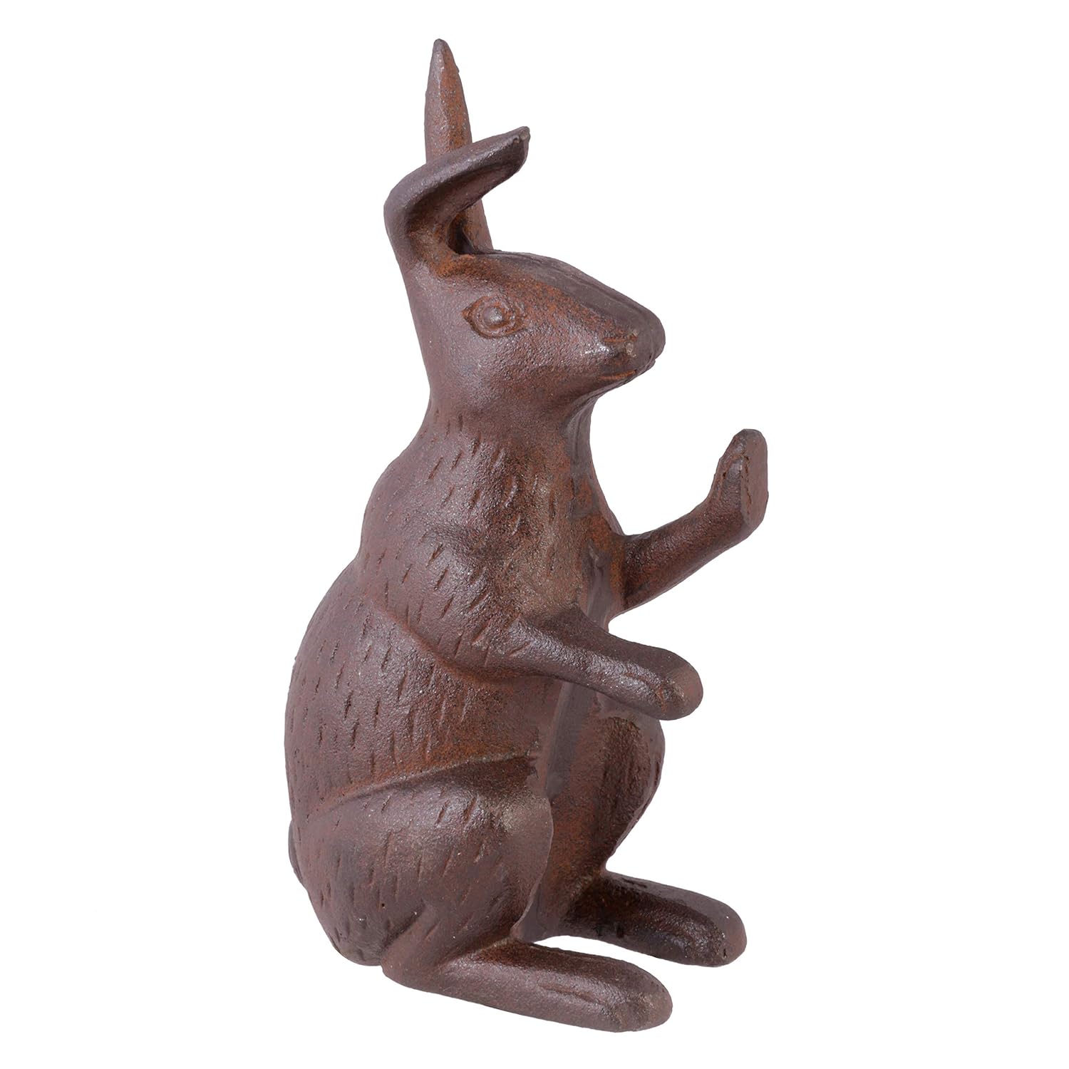 Brown Cast Iron Cute Hare Bunny Rabbit Door Stop Wedge Weight - 2.3kg ...