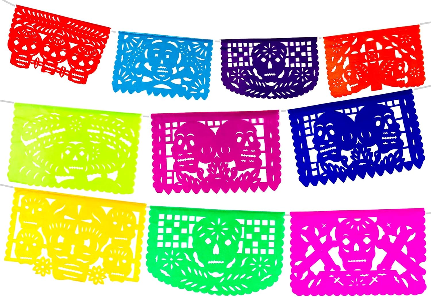 Amazon 2 Pack Skull And Cross Dia De Los Muertos Mexican Papel 