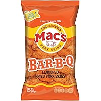 Amazon.com: Mac's Pork Rinds, Fried Pork Skins, Chicharrones, BBQ ...