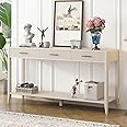 Amazon.com: Merax Entryway Console Table, with 3 Storage Drawers ...