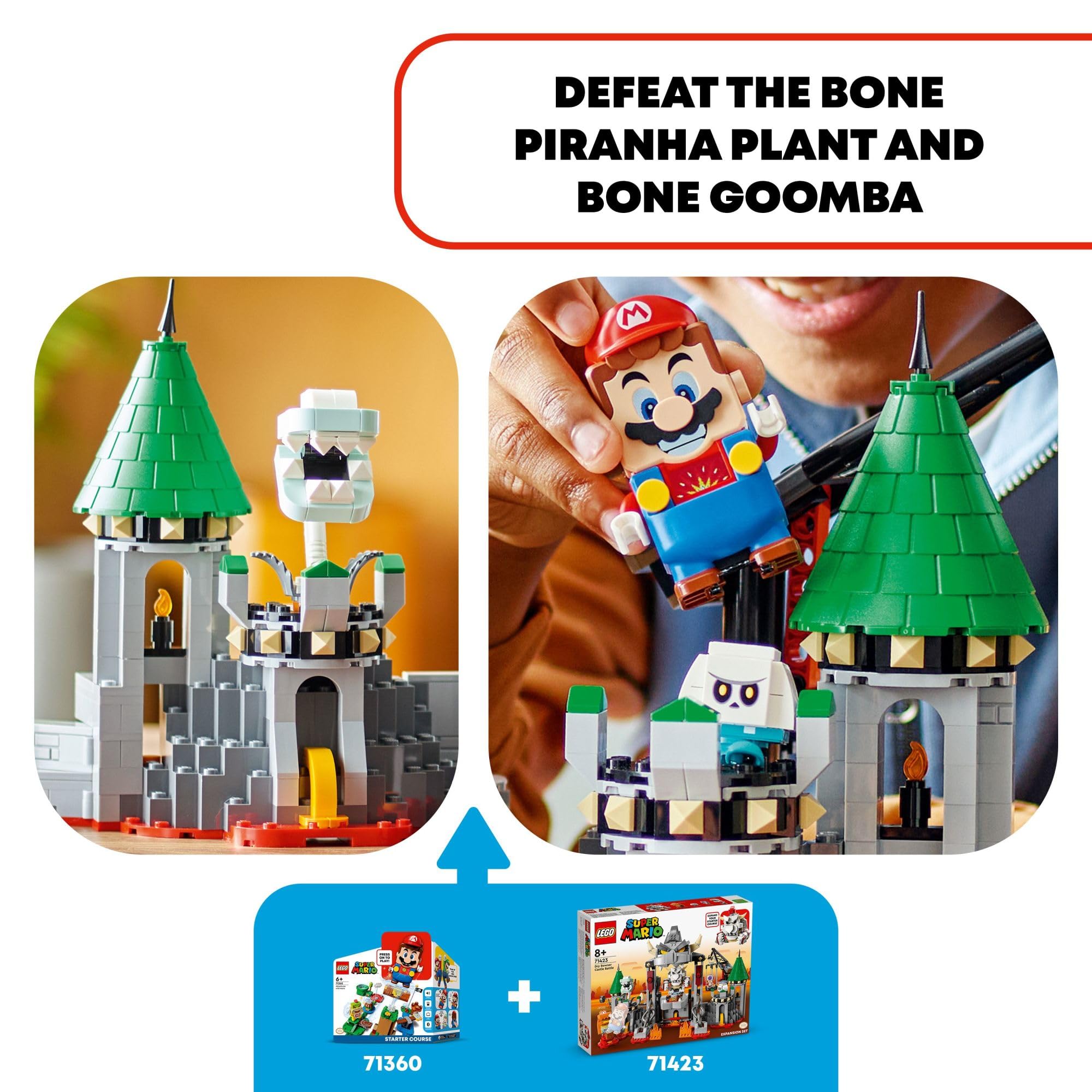 Mua LEGO Super Mario Dry Bowser Castle Battle Expansion Set, Buildable ...