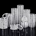 Amazon.com : 500 Pcs 25 mm Coin Holder Capsules Clear Round Plastic ...