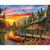 Amazon.com: Springbok's 1000 Piece Jigsaw Puzzle Summer Sunset - Made ...