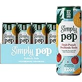 Amazon.com : Simply POP Prebiotic Soda Citrus Punch Cans, 12 fl oz, 12 ...