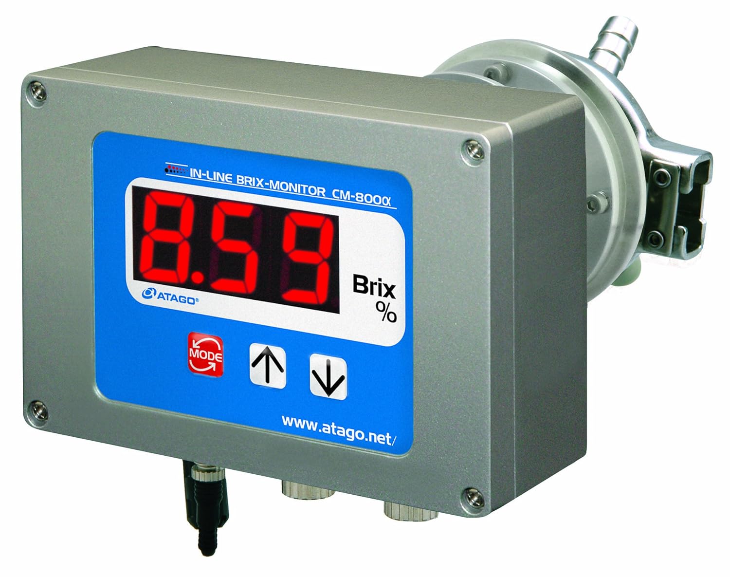 Atago 3564 In-Line Brix-Monitor Refractometer, +/- 0.1 Percent Brix ...