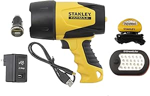 Stanley FatMax Waterproof LED Rechargeable Spotlight Bundle with ...