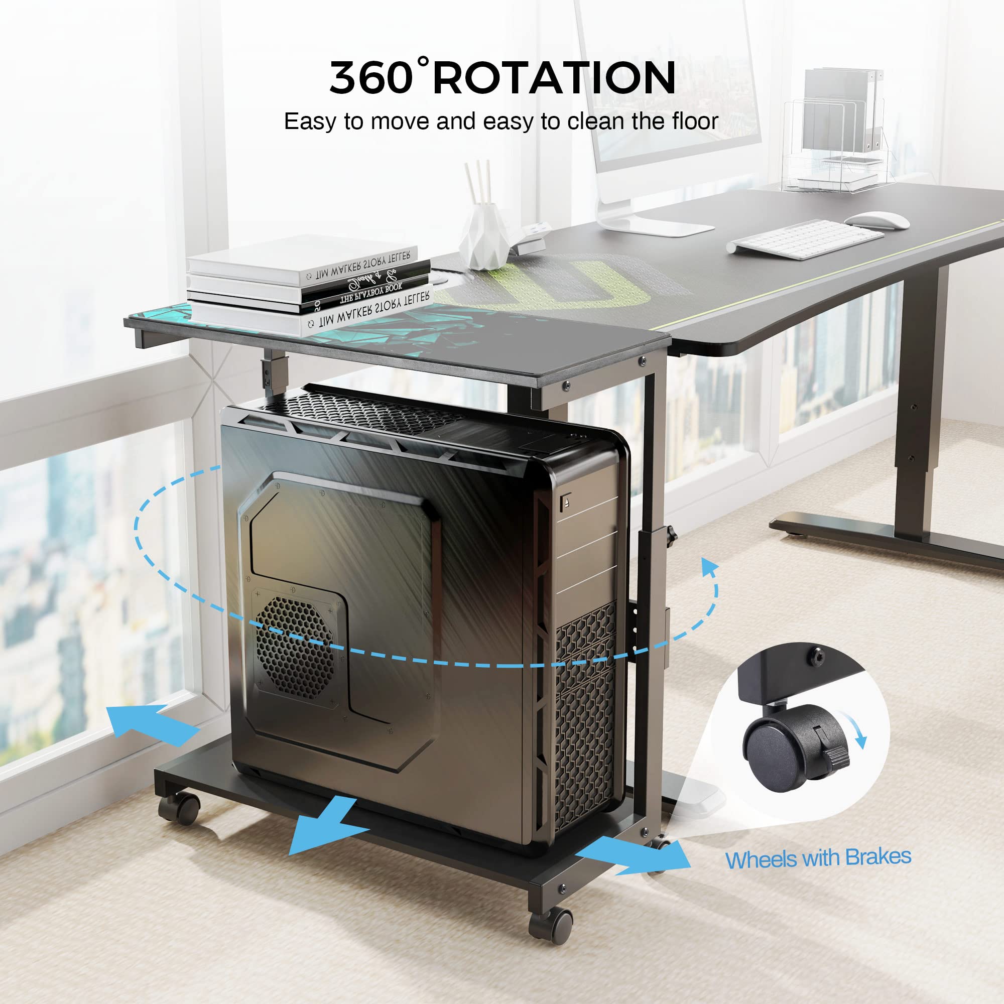 Mua EUREKA ERGONOMIC Computer Tower Stand,Height Adjustable PC Tower ...