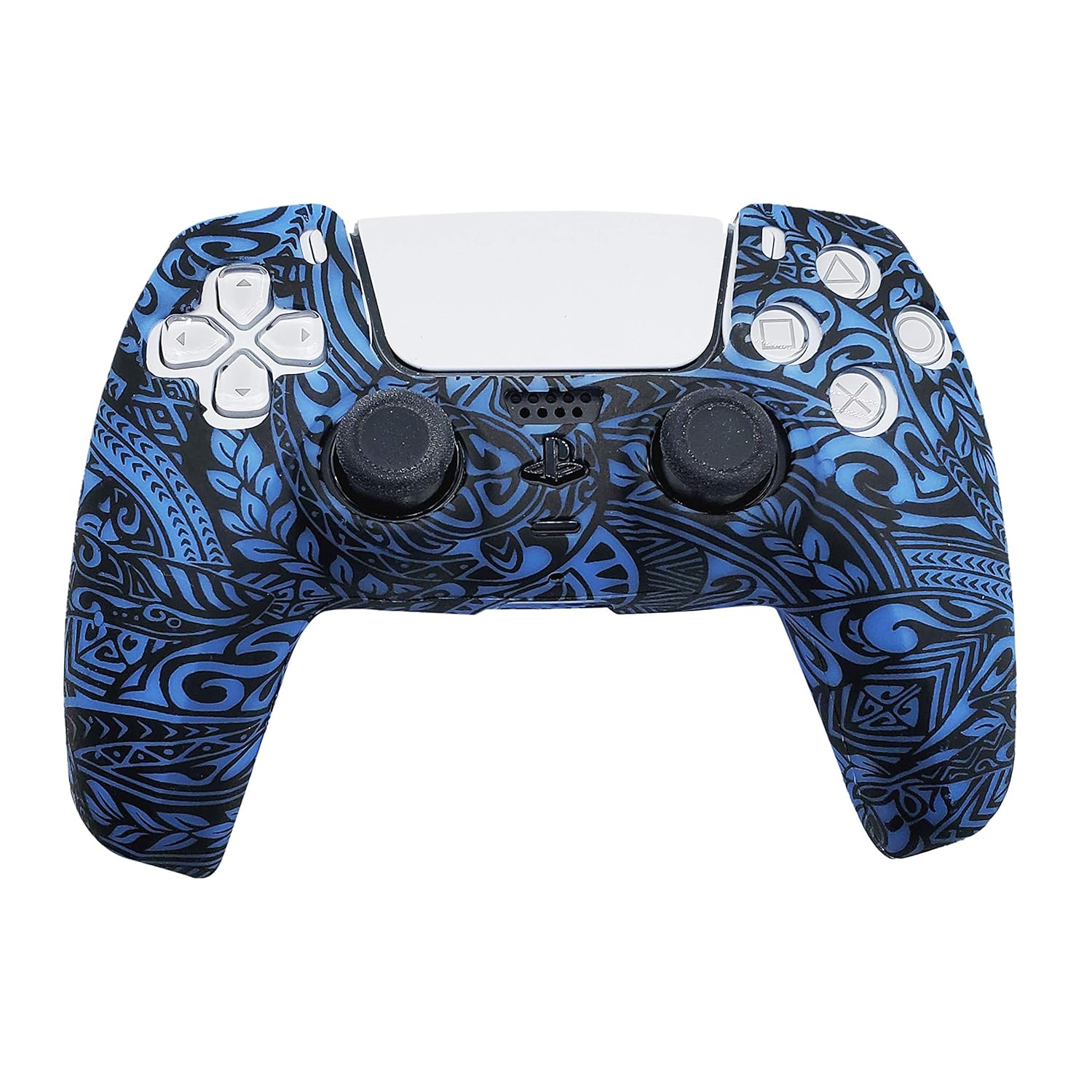 Amazon.com: PS5 Silicone Gel Grip Controller Cover Skin Protector (Blue ...