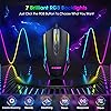 RGB Gaming Mouse Wired,PC Gaming Mouse with 8 Programmable Buttons ...