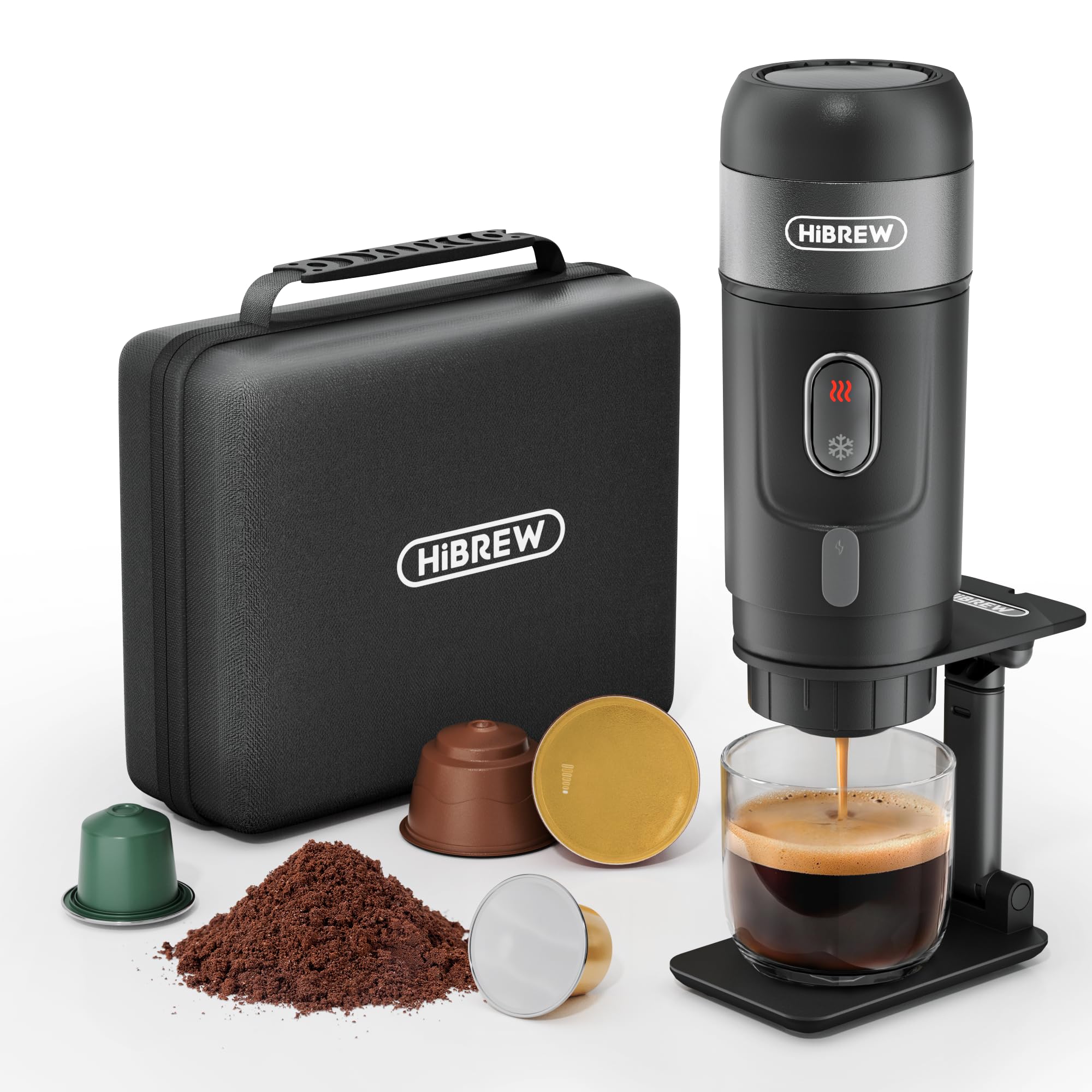 HIBREW H4A 3-in-1 Portable Coffee Maker for Car, Nes*/DG*/Ground Coffee ...