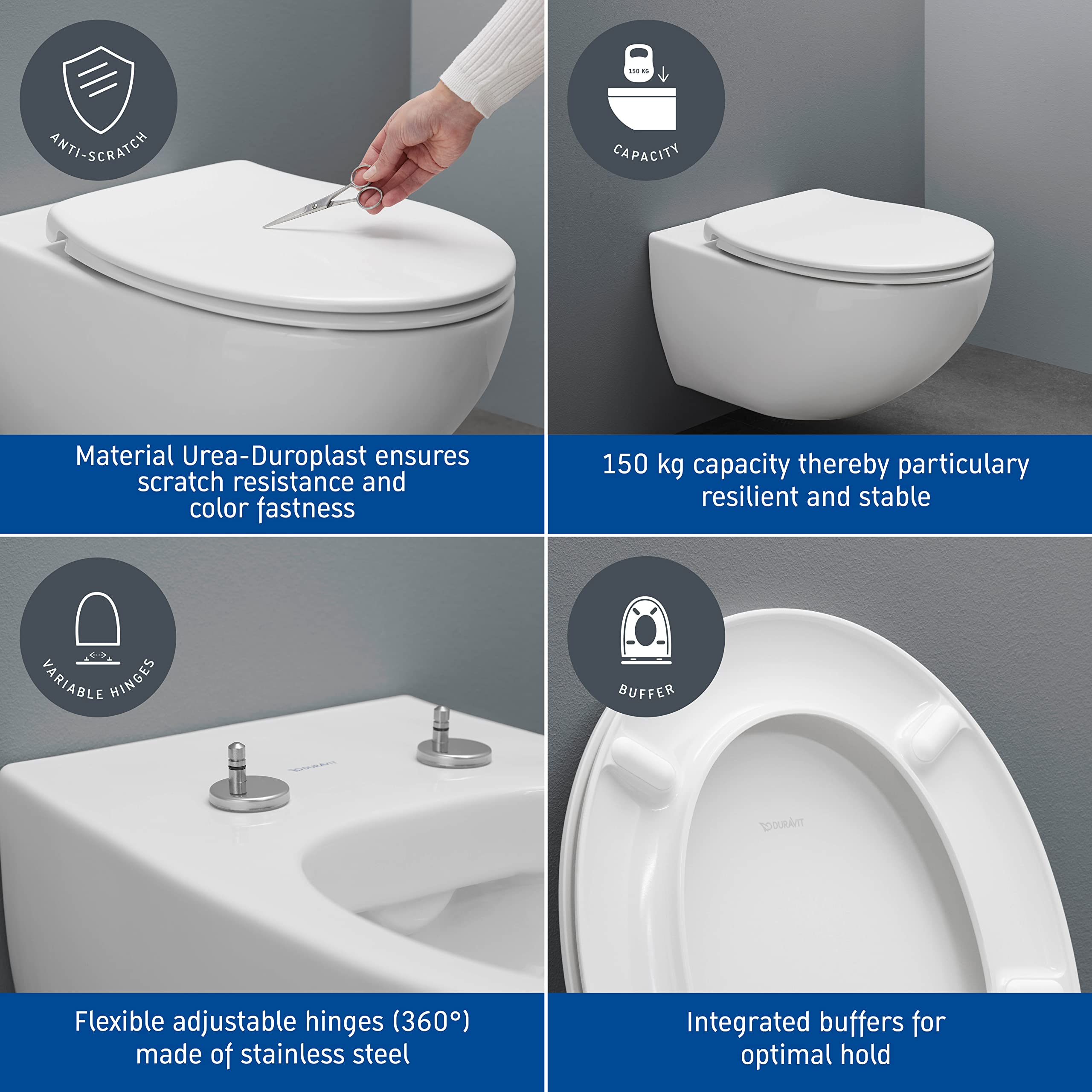 Mua Duravit Universal toilet lid with soft close, toilet seat quick ...